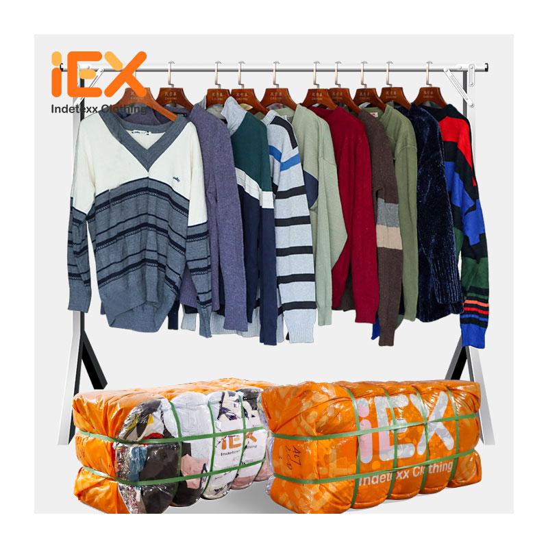 Wholesale Used Men's Winter Sweater Second-hand Sweaters Bulk