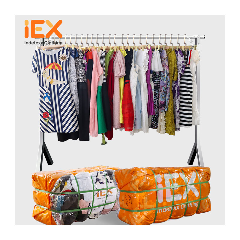 Wholesale Second-hand Ladies Cotton Short Dress Bulk